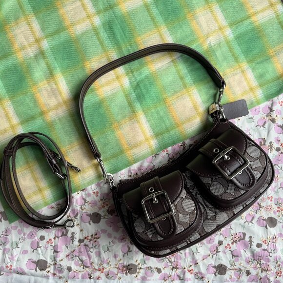 Coach | Bags | Coach Ashton Mini Shoulder Bag In Signature Jacquard ...